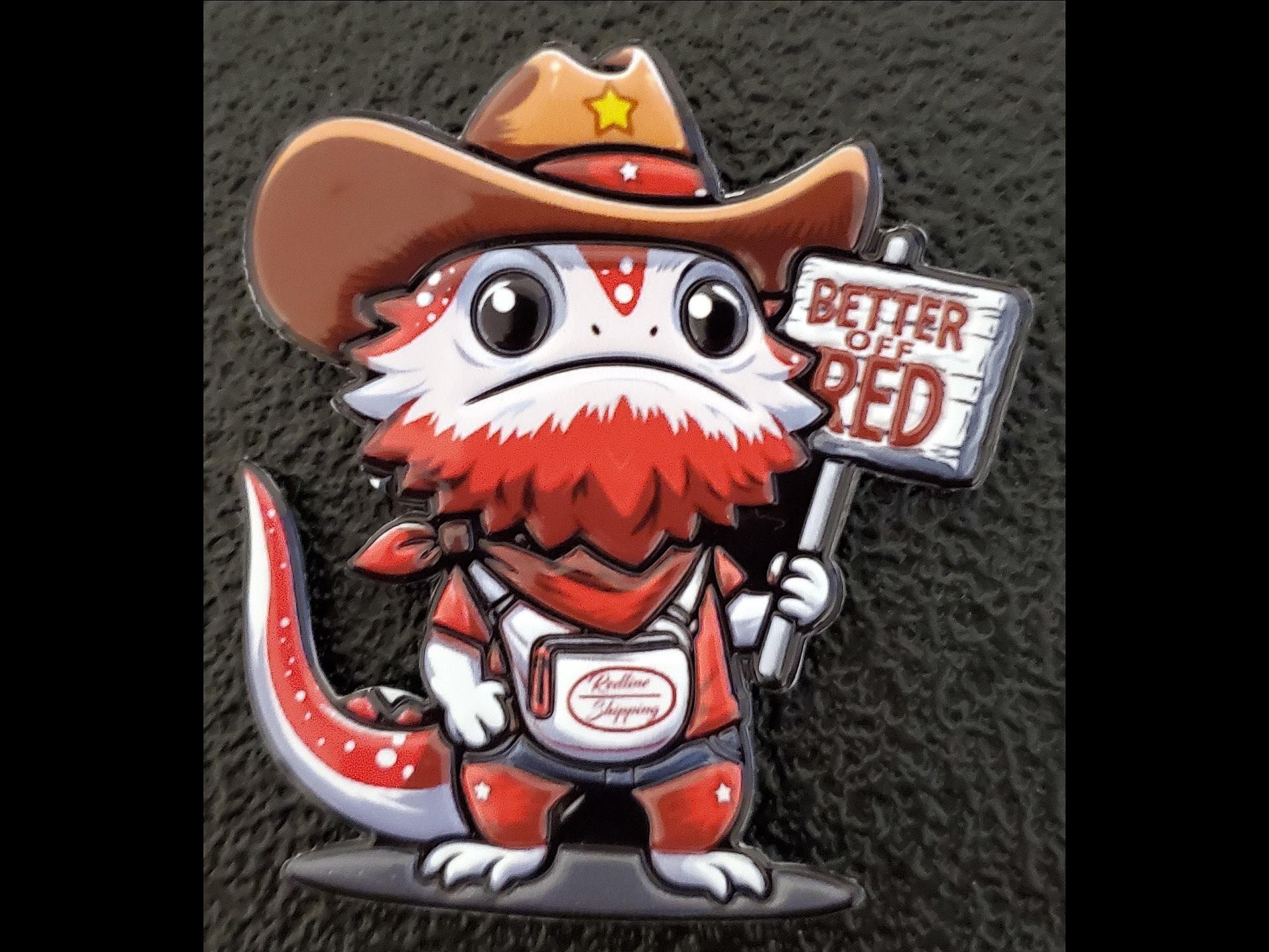 Redline Patch - Beardie Cowboy